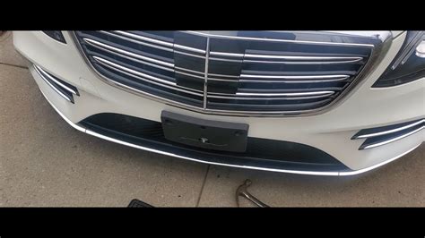 Installing License Plate Bracket Without Drilling On A W222 2018