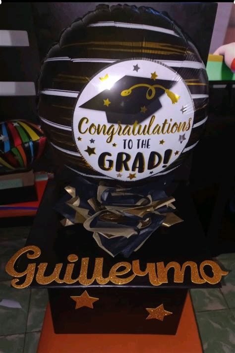 arreglos de graduación CAJA BIRRETE Ideas para regalos de graduación