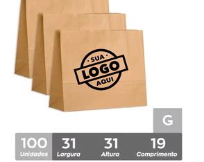 Saco Kraft Delivery Personalizado Cole O De Arte Lembrada