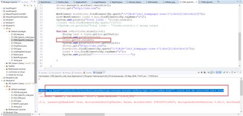 Module 14 Exception Could Not Be Scrolled Into View Box Specific Link Selenium Forum