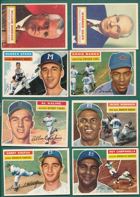 Lot Detail 1956 Topps Baseball Complete Set W Series 1 Checklist