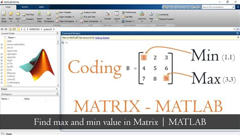 How To Find Max Min Value In Large Data Set Matrix In Matlab Matlab