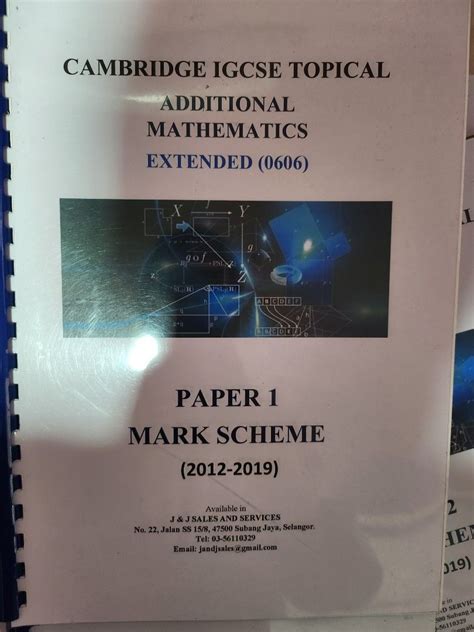 cambridge igcse additional mathematics past papers hobbies and toys books and magazines textbooks