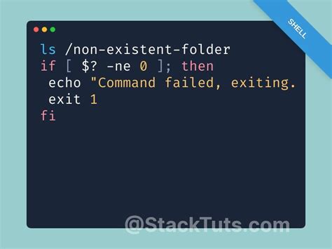 How To Exit If A Command Failed In Linux Stacktuts