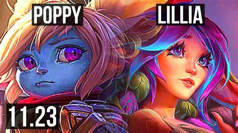 Poppy Vs Lillia Jng M Mastery Br Master Youtube