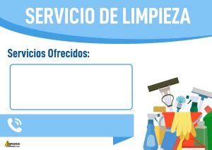 Cartel De Servicio De Limpieza Imprimir Carteles Gratis
