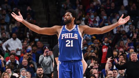 76ers Celebrate Joel Embiids Scoring Title Push Kia MVP Contention