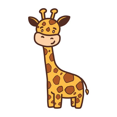 Cute Giraffe Illustration For Design Element 13153336 Vector Art At