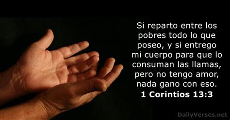 1 Corintios 13 3 Versículo de la Biblia del día DailyVerses net