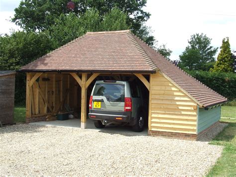 Two Bay Oak Framed Garage Kit Self Build Diy Garages From Chippy