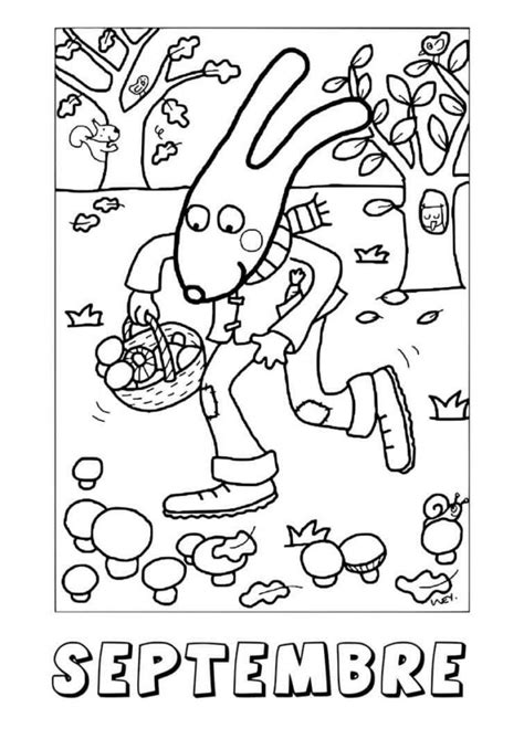 Coloriage Septembre à imprimer