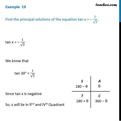 question 2 tan x 1 root 3 find principal solution class 11