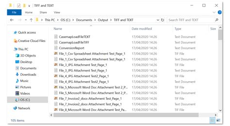 converting pdf portfolio files into tiff and text format for