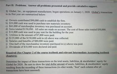 solved part ii problems answer all problems presented and