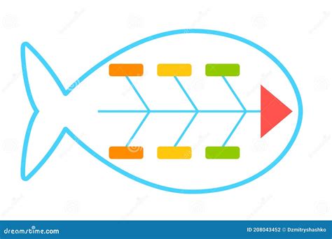 Fishbone Diagram Icon Clipart Image Stock Vector Illustration Of