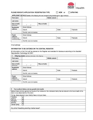 Fillable Online Health Nsw Gov Form 1 NSW Health Health Nsw Gov Fax