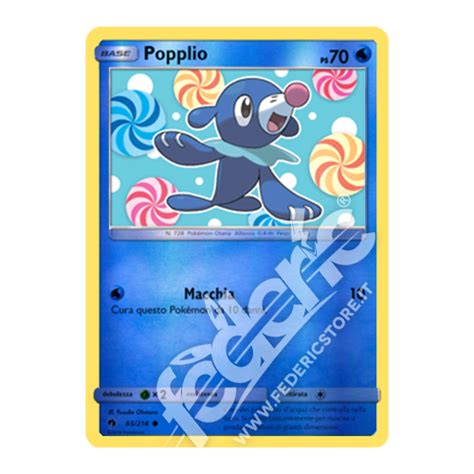 065 214 Popplio Comune Reverse IT MINT Federicstore