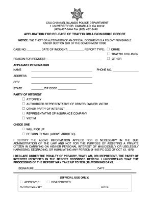 Fillable Online Csuci Pd Records Request Form Docx Csuci Fax Email