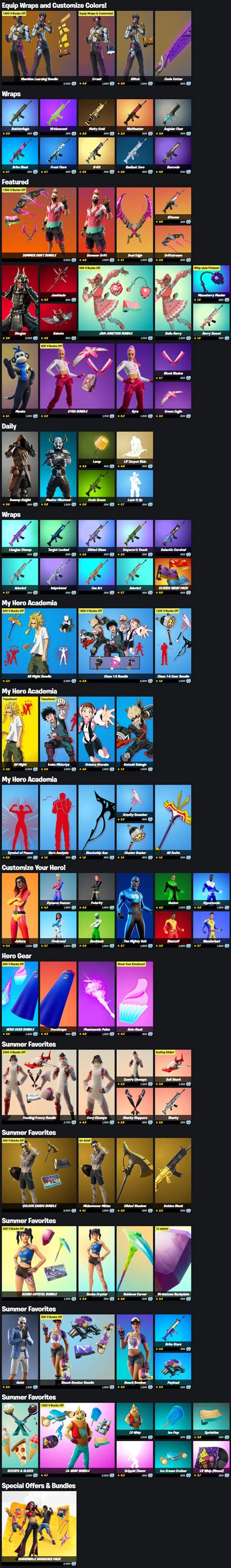 La Boutique Fortnite Du Samedi Juillet