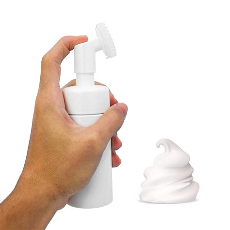 Frasco Pump Espuma Escovinha De Limpeza Facial Massageadora Skin Care