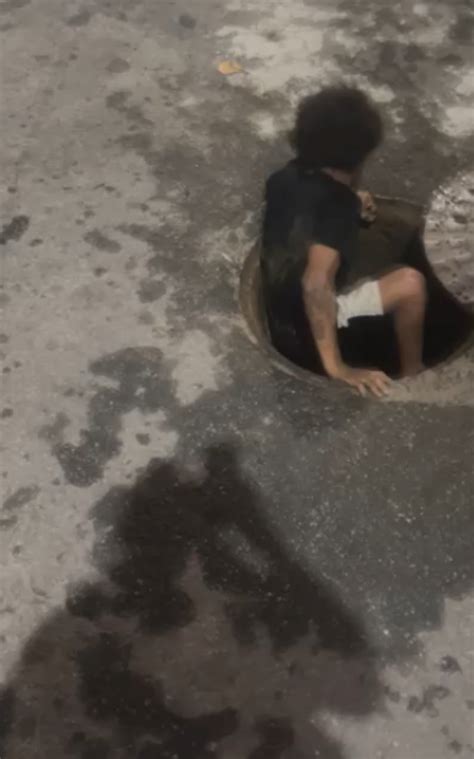 Bandido Que Furtava Cabos De Cobre Preso Em Bueiro Na Zona Norte