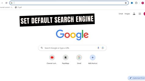 How To Change Default Search Engine In Google Chrome Change Default