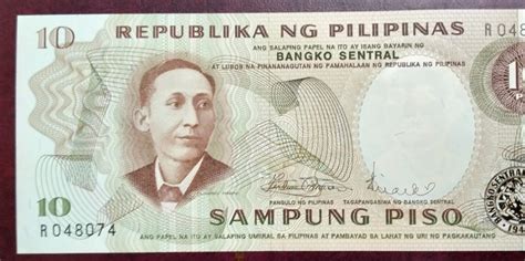 Pilipino Series Banknote Piso Old Banknote Uncirculated