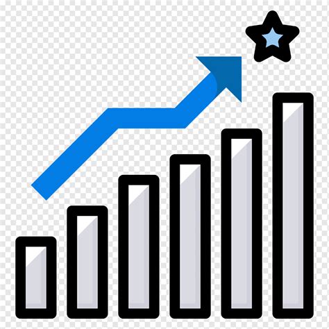 Análisis gráfico crecimiento aumento acciones icono de éxito