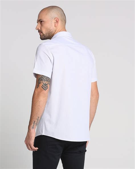 Riachuelo Camisa Manga Curta Masculina La Ville Bolso Azul A O