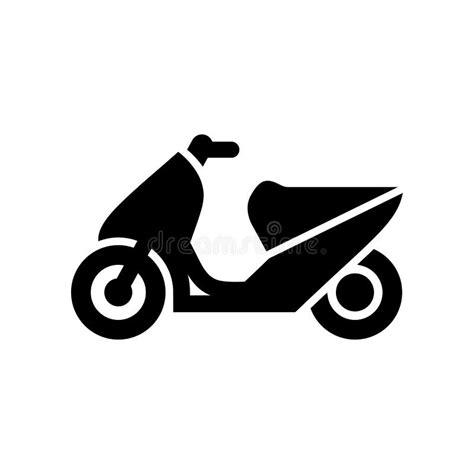 Motocicleta Ejemplo Plano Simple Del Vector Del Icono De La Moto