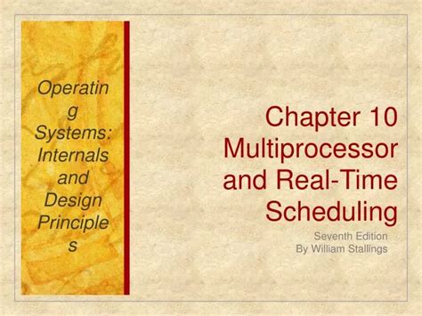 ppt chapter 10 multiprocessor and real time scheduling powerpoint presentation id 806225