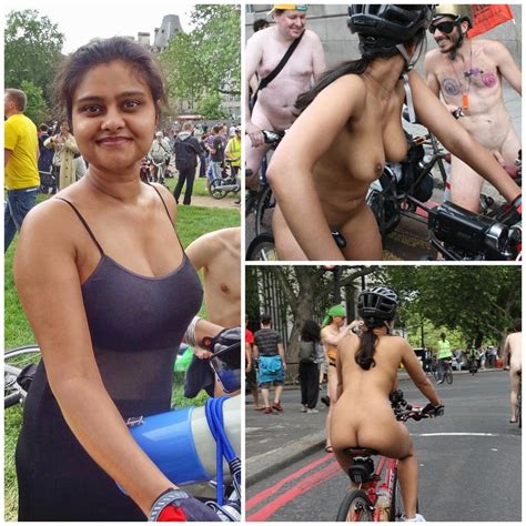 Meenal Jain Indian Lady Godiva Public Naked Bicycle Ride 200 HD Pics