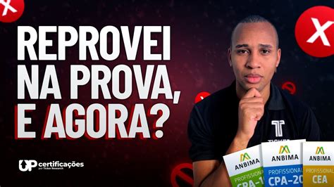 REPROVEI NA PROVA DE CERTIFICAÇÃO E AGORA UP Certificações YouTube