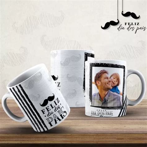 Kit Artes Para Canecas Dia Dos Pais Vintage Janete Artes