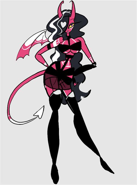 A Drawing Of A Woman In Black And Pink With An Umbrella Over Her Head Standing On One Leg