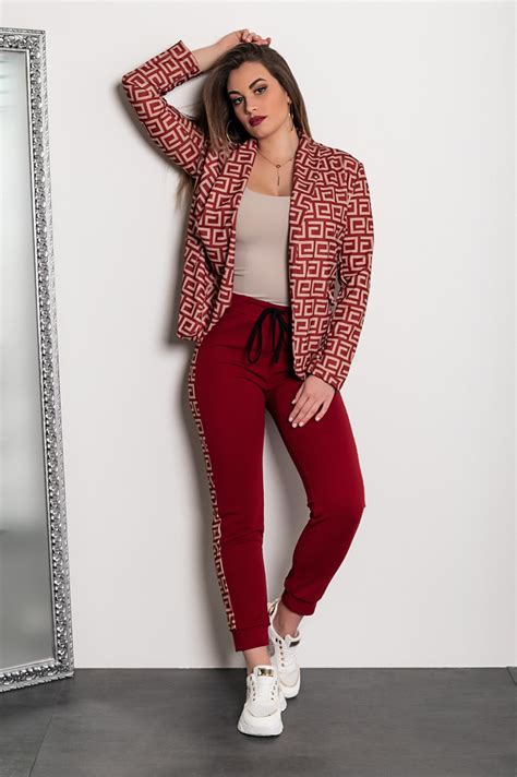 Hosenanzug Mit Print Nunzia Bordeaux 55