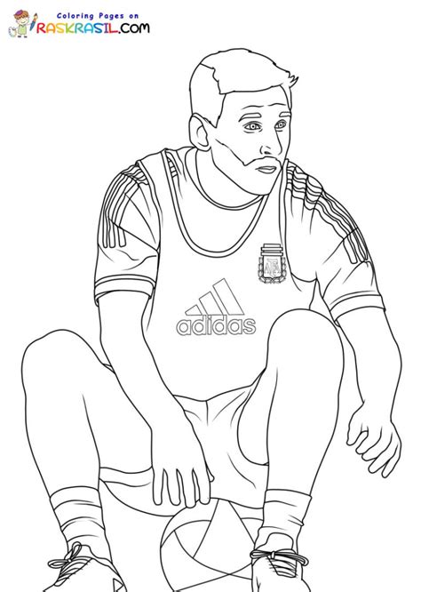Coloriage Lionel Messi à imprimer
