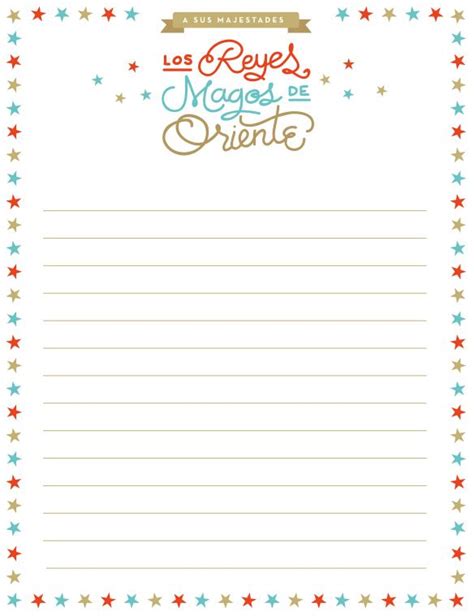 Carta A Los Reyes Magos Carta A Los Reyes Cartas Reyes Magos Dia De