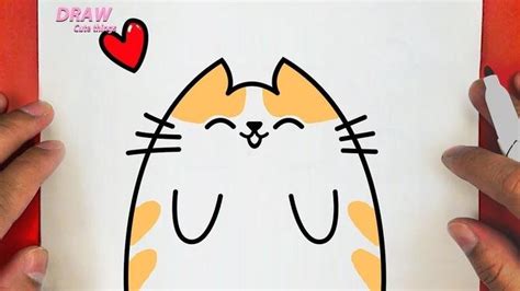 How To Draw A Cute Cat Step By Step Draw Cute Things Videos How