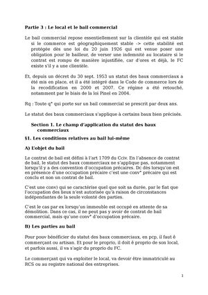 Cours 4 20 droit des contrats spéciaux Titre 3 Le contrat de