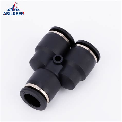 Py Fitting 3 Way Y Shape Pneumatic Fitting Push In Connect Tube