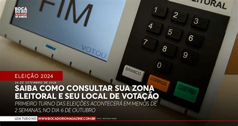 Saiba como consultar sua zona eleitoral e seu local de votação Boca