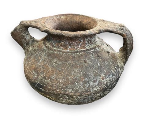 Proantic Ancienne Cruche à Huile En Terre Cuite Asie Mineure XVIIIem