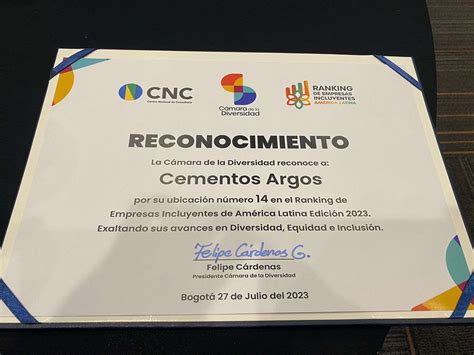 Argos fue reconocida como una de las empresas más incluyentes de