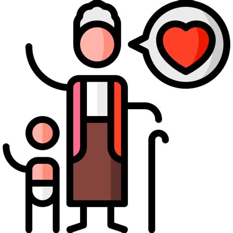 Grandmother Puppet Characters Lineal Color Icon