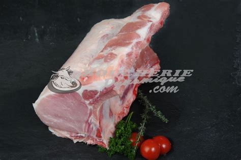 Carré entier de porc de côte première Boucherie Dynamique livraison