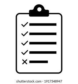 Check List Checklist Flat Web Icon Stock Vector Royalty Free
