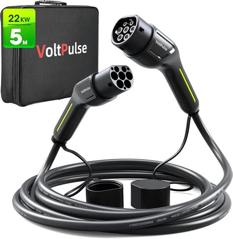 VoltPulse Tip 2 Elektrikli Araç Şarj Kablosu 22kW 32A Üç Fazlı 5M EV