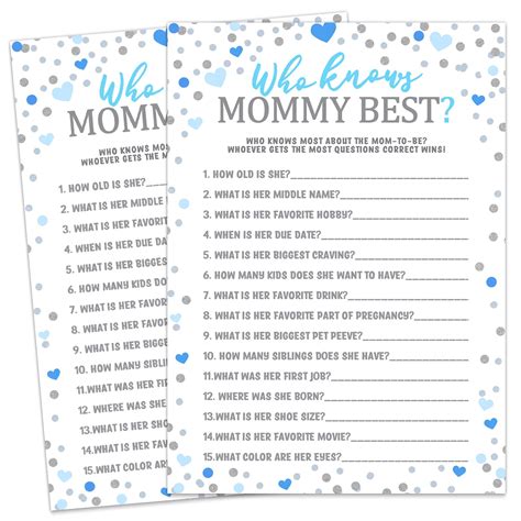 Printable Mommy Quiz For Winter Baby Shower Who Knows Mommy 51 OFF