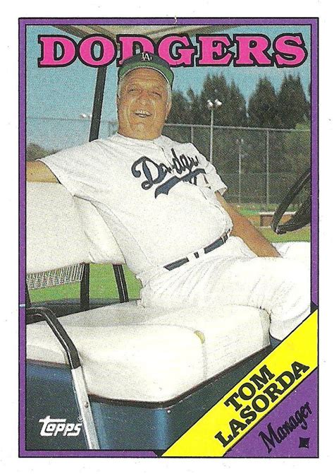 Topps Tom Lasorda Trading Card Database